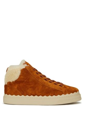 Chloe Kadın Taba Deri Sneaker Turuncu 36 EU