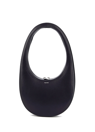 Coperni Kadın Swipe Lacivert Deri El Çantası EU Coperni Kadın Swipe Lacivert Deri El Çantası EU