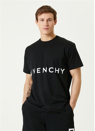 Givenchy Erkek 4G Siyah Beyaz Logolu Oversized T-shirt XS EU Givenchy Erkek 4G Siyah Beyaz Logolu Oversized T-shirt XS EU