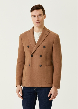 Palzileri Lab Erkek Kamel Yün Ceket Kahverengi 50 IT