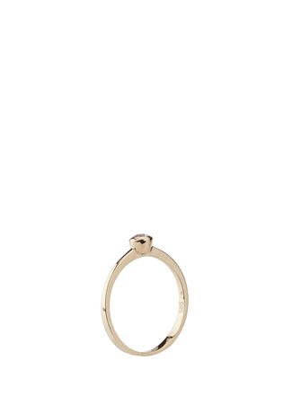 Collection Kadın Pırlanta Detaylı Altın Rengi Yüzük EU