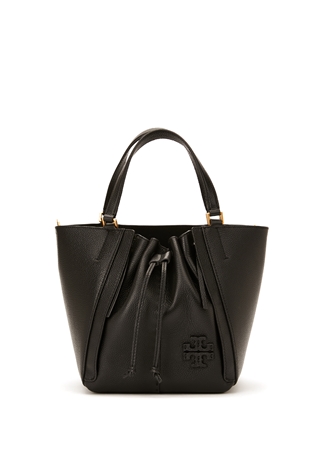 Tory Burch Kadın Siyah Logo Detaylı Deri Çanta Eu Tory Burch Kadın Siyah Logo Detaylı Deri Çanta Eu