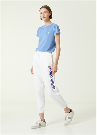 Polo Ralph Lauren Kadın Beyaz Logolu Eşofman Altı XS EU Polo Ralph Lauren Kadın Beyaz Logolu Eşofman Altı XS EU