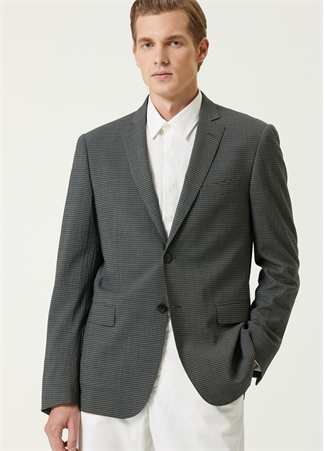 Pal Zileri Erkek Yeşil Pötikare Desenli Yün Ceket 54 IT Pal Zileri Erkek Yeşil Pötikare Desenli Yün Ceket 54 IT