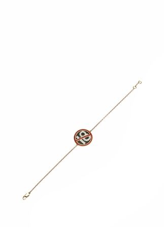 Collection-Monan Kadın Gold Yazı Detaylı Altın Rengi Bileklik Pembe EU Collection-Monan Kadın Gold Yazı Detaylı Altın Rengi Bileklik Pembe EU