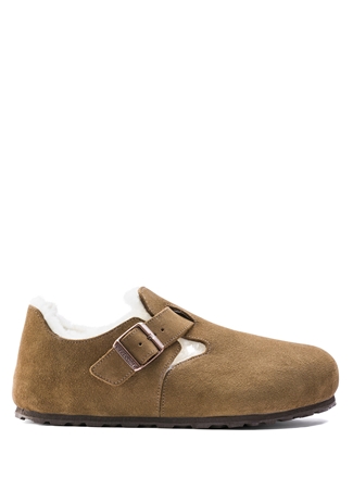 Birkenstock Erkek London Taba Shearlingli Süet Loafer Turuncu 44 EU Birkenstock Erkek London Taba Shearlingli Süet Loafer Turuncu 44 EU