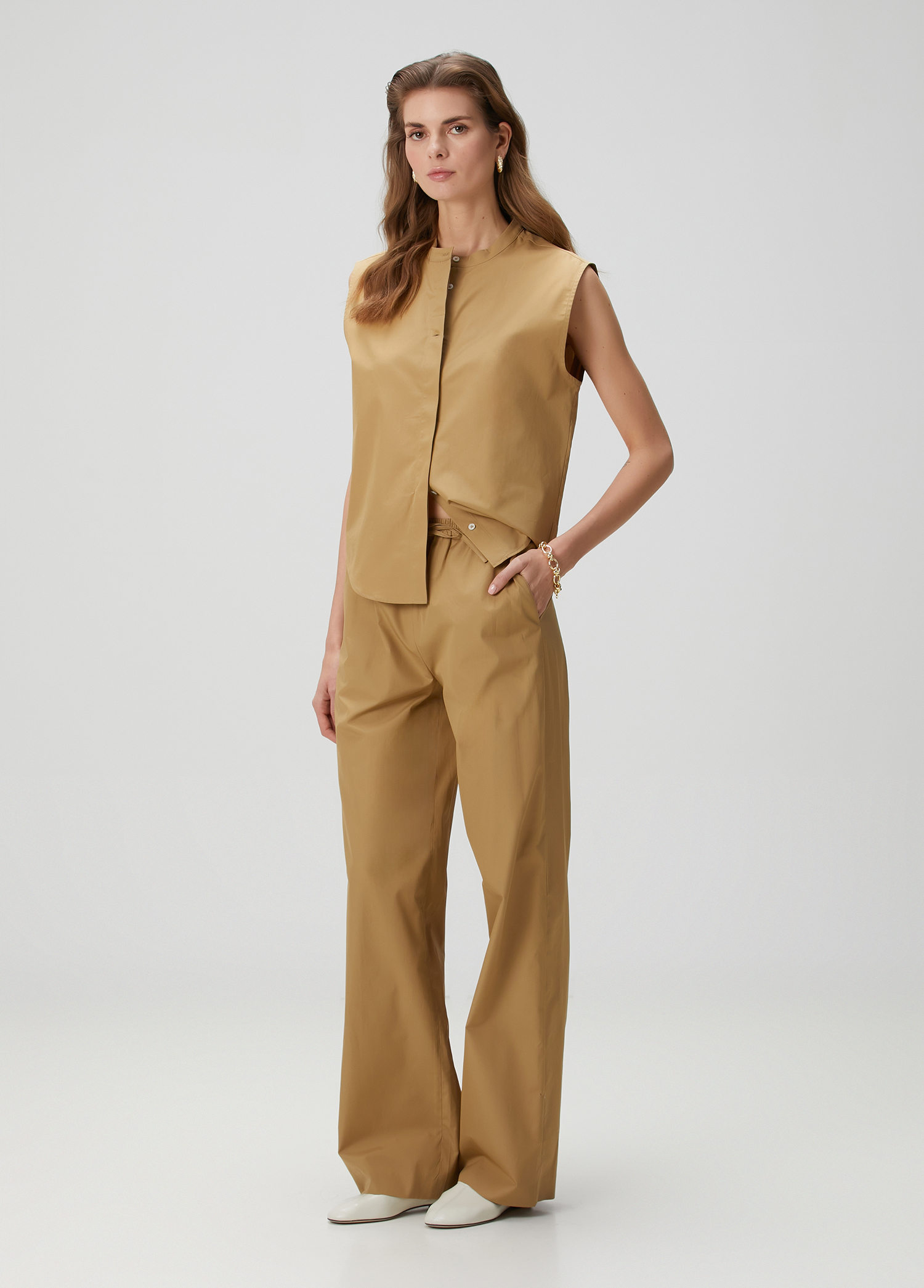 Loulou Studio - Sero Kum Pantolon - Kum