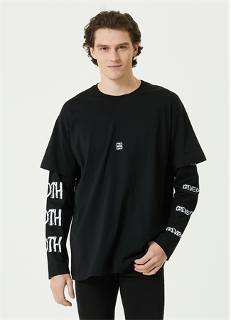 Givenchy Erkek Siyah Logolu Figür Baskılı Uzun Kollu T-shirt S Eu Givenchy Erkek Siyah Logolu Figür Baskılı Uzun Kollu T-shirt S Eu
