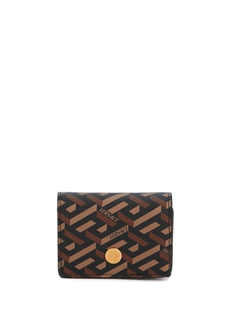 Versace Kadın Taba Logo Detaylı Cüzdan Turuncu EU Versace Kadın Taba Logo Detaylı Cüzdan Turuncu EU