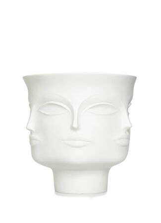 Jonathan Adler Dora Maar Giant Dudak Kabartmalı Dekoratif Tabak Beyaz