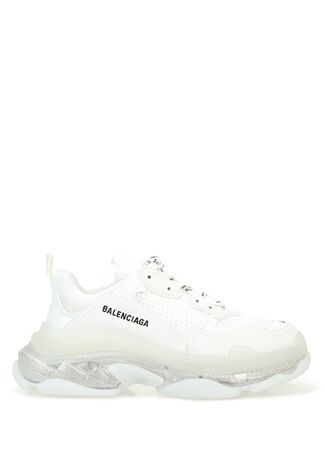 Balenciaga Kadın Triple S Beyaz Logolu Sneaker 36 EU Balenciaga Kadın Triple S Beyaz Logolu Sneaker 36 EU