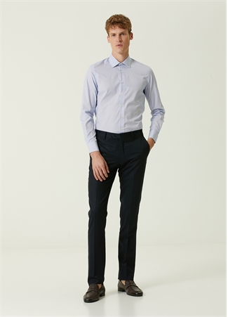 Beymen Collection Erkek Custom Fit Mavi Modern Yaka Non-Iron Gömlek 38 IT Beymen Collection Erkek Custom Fit Mavi Modern Yaka Non-Iron Gömlek 38 IT