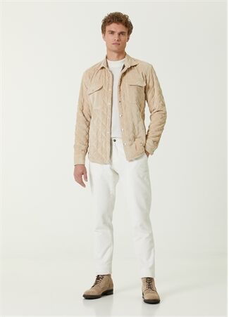 Beymen Club Erkek Beyaz Kadife Pantolon 46