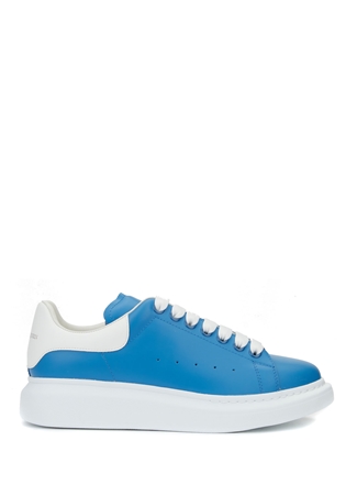 Alexander McQueen Kadın Oversize Mavi Beyaz Logolu Deri Sneaker 36.5 EU Alexander McQueen Kadın Oversize Mavi Beyaz Logolu Deri Sneaker 36.5 EU