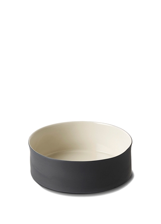 Esma Dereboy Siyah Fildişi Silindir Küçük Boy Kase