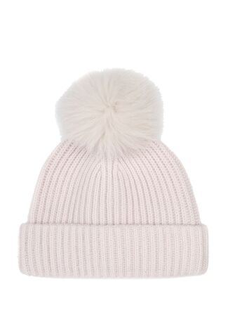 Yves Salomon Kadın Beyaz Ponpon Detaylı Kaşmir Bere EU Yves Salomon Kadın Beyaz Ponpon Detaylı Kaşmir Bere EU