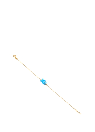 Collection-Alper Tunçoku Kadın Balık Formlu Altın Rengi Bileklik EU