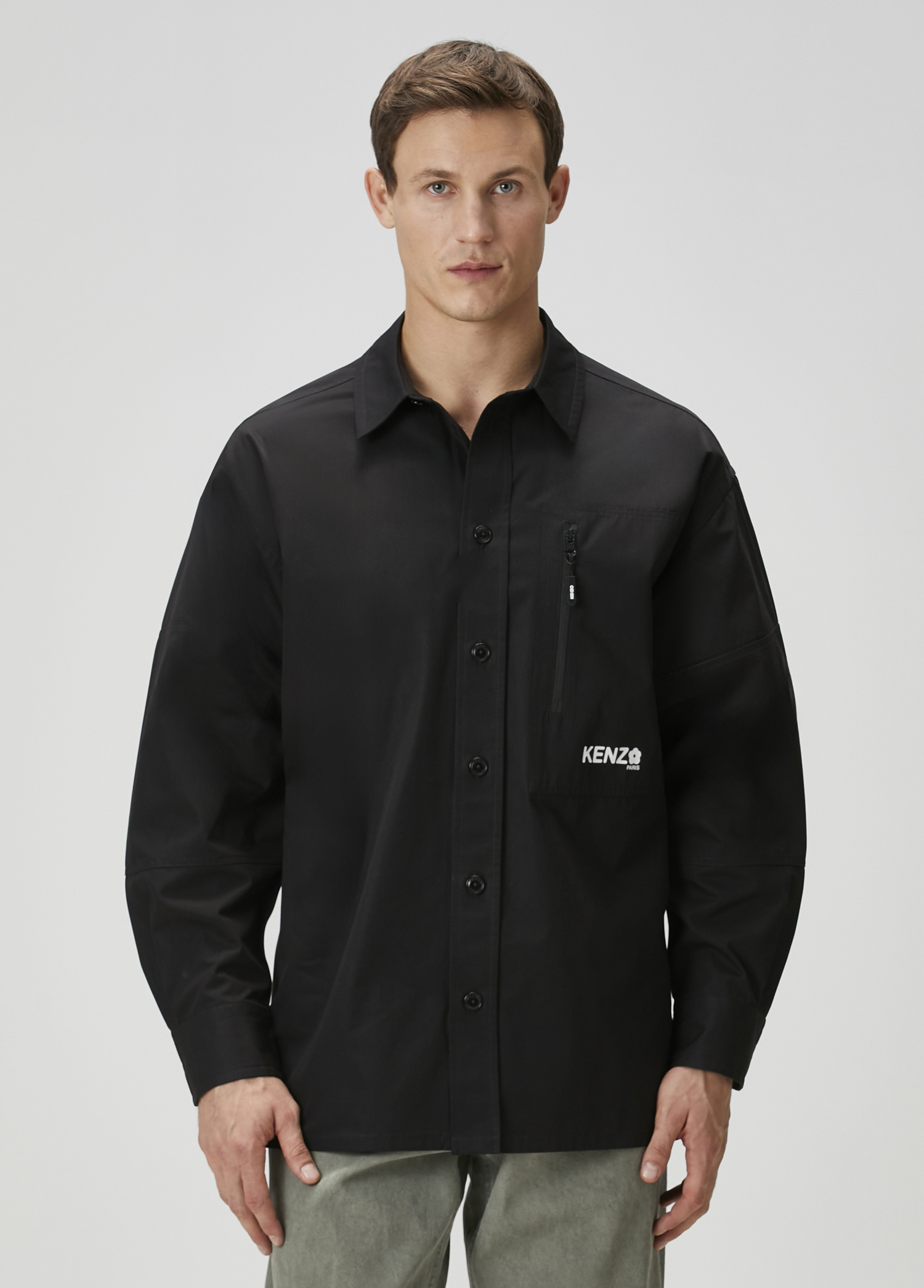 Kenzo Siyah Erkek Boke Flower 2.0 Siyah Oversize Gömlek 1778087 | Beymen