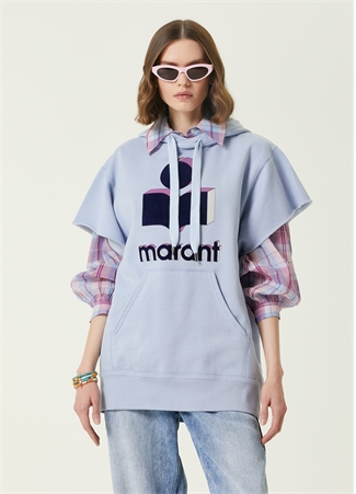 Etoile Isabel Marant Kadın Milesy Mavi Kapüşonlu Logolu Sweatshirt 36 Fr Etoile Isabel Marant Kadın Milesy Mavi Kapüşonlu Logolu Sweatshirt 36 Fr