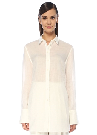 Joseph Kadın Ekru Polo Yaka Gömlek Bej 34 FR