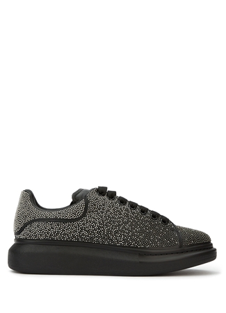 Alexander McQueen Erkek Oversize Siyah İnce Troklu Deri Sneaker 42 EU Alexander McQueen Erkek Oversize Siyah İnce Troklu Deri Sneaker 42 EU