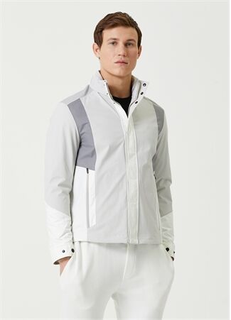 Kiton Erkek Gri Kapüşonlu Logolu Mont 48 IT