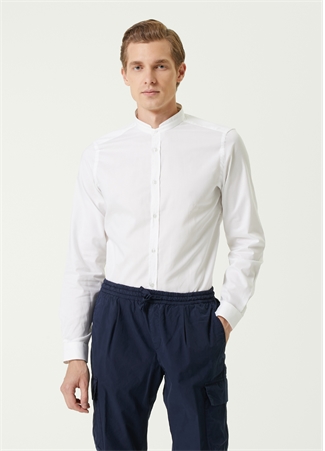 Palzileri Lab Erkek Beyaz Hakim Yaka Gömlek 43 IT Palzileri Lab Erkek Beyaz Hakim Yaka Gömlek 43 IT