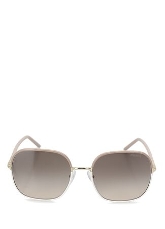 Prada Kadın Beyaz Kare Formlu Güneş Gözlüğü 58 EU