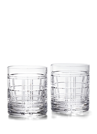 Ralph Lauren Home Hudson Plaid DOF Kristal 2li Viski Bardağı Çok Renkli Ralph Lauren Home Hudson Plaid DOF Kristal 2li Viski Bardağı Çok Renkli