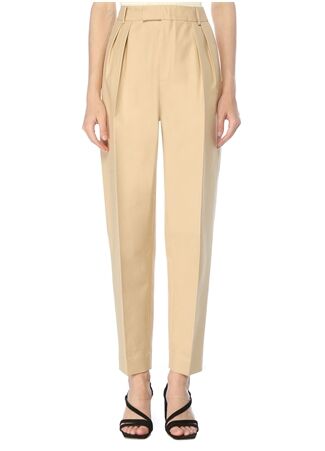 Khaite Kadın Bej Yüksek Bel Pantolon 4 US