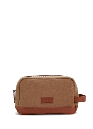 Beymen Hediye Erkek Taba Logo Patchli Tıraş Çantası Turuncu EU Beymen Hediye Erkek Taba Logo Patchli Tıraş Çantası Turuncu EU