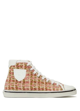 Kadın Bej Tweed Dokulu Deri Sneaker 36 EU Kadın Bej Tweed Dokulu Deri Sneaker 36 EU