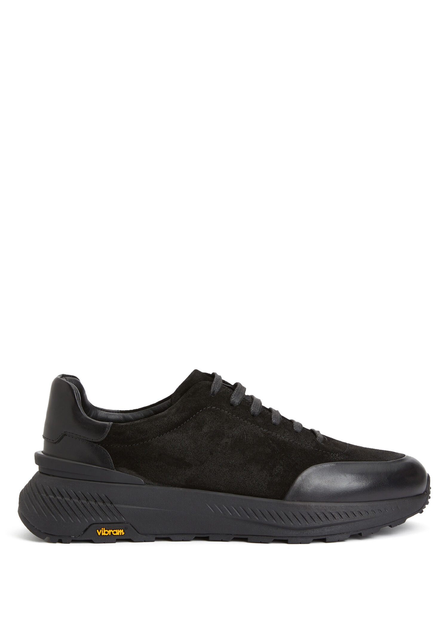 Network - Siyah Erkek Deri Sneaker - Siyah