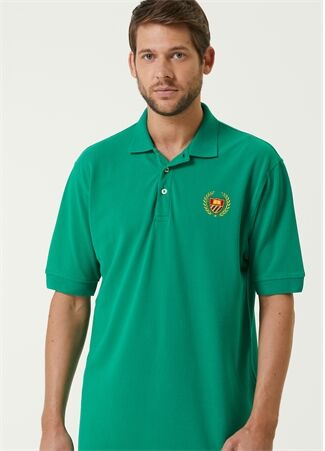 Bel-Air Erkek Yeşil Polo Yaka Logolu T-shirt XS EU