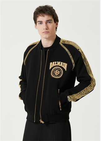 Balmain Erkek Siyah Gold Logo Detaylı Mont 48 IT Balmain Erkek Siyah Gold Logo Detaylı Mont 48 IT