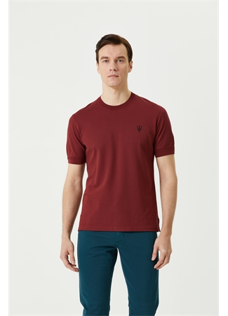 Zegna Erkek Bordo Nakışlı T-shirt Turuncu 48 It Zegna Erkek Bordo Nakışlı T-shirt Turuncu 48 It