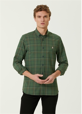 Beymen Club Erkek Slim Fit Yeşil Ekoseli Organik Pamuk Gömlek S Beymen Club Erkek Slim Fit Yeşil Ekoseli Organik Pamuk Gömlek S