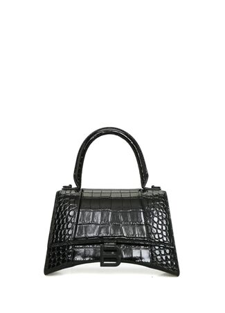 Balenciaga Kadın Hourglass Small Siyah Deri Omuz Çantası EU Balenciaga Kadın Hourglass Small Siyah Deri Omuz Çantası EU