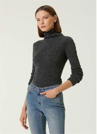 American Vintage Kadın Antrasit Balıkçı Yaka Kazak Gri L EU American Vintage Kadın Antrasit Balıkçı Yaka Kazak Gri L EU