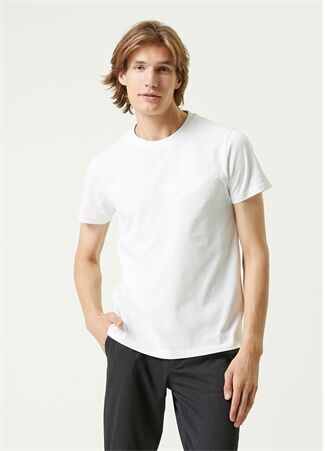 Beymen Club Erkek Beyaz Büyük Kuş Logolu T-shirt XS