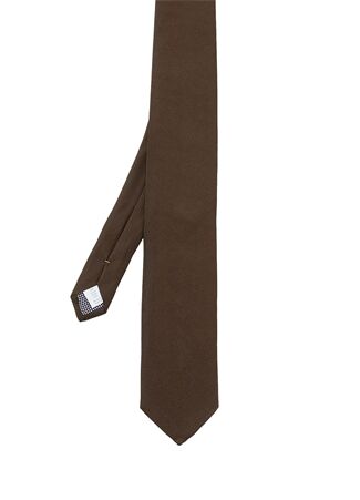 Eton Erkek Kahverengi İpek Kravat EU