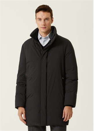Corneliani Erkek Lacivert Dik Yaka Kaban 54 IT Corneliani Erkek Lacivert Dik Yaka Kaban 54 IT
