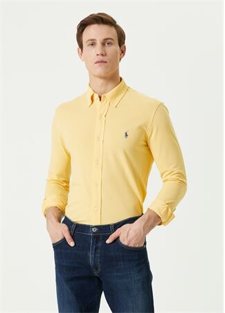 Polo Ralph Lauren Erkek GÖMLEK Sarı S EU