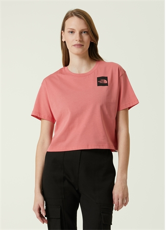 The North Face Kadın Pembe Bisiklet Yaka Logolu Crop T-shirt L EU The North Face Kadın Pembe Bisiklet Yaka Logolu Crop T-shirt L EU