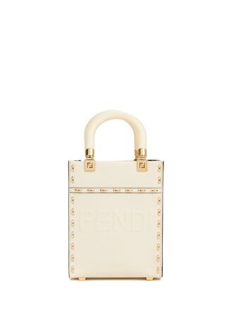 Fendi Kadın Beyaz Logolu Çanta EU