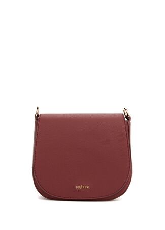 Divarese Kadın Bordo Logo Detaylı Omuz Çantası EU