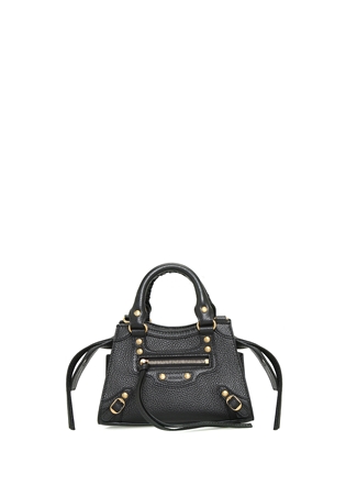 Balenciaga Kadın Classic Siyah Logolu Deri muz Çantası EU Balenciaga Kadın Classic Siyah Logolu Deri muz Çantası EU