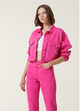 Academia Kadın Şeftali Kısa Denim Mont Pembe 42 Academia Kadın Şeftali Kısa Denim Mont Pembe 42