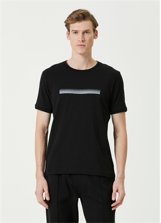Beymen Collection Erkek Siyah Bisiklet Yaka Baskılı T-shirt S EU Beymen Collection Erkek Siyah Bisiklet Yaka Baskılı T-shirt S EU