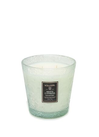 Voluspa White Cypress 467 gr Mum Beyaz
